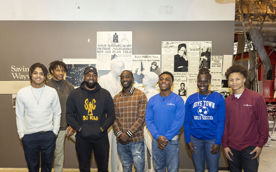 Omaha's Terence 'Bud' Crawford and Steven Nelson Visit Boys Town | Boys ...