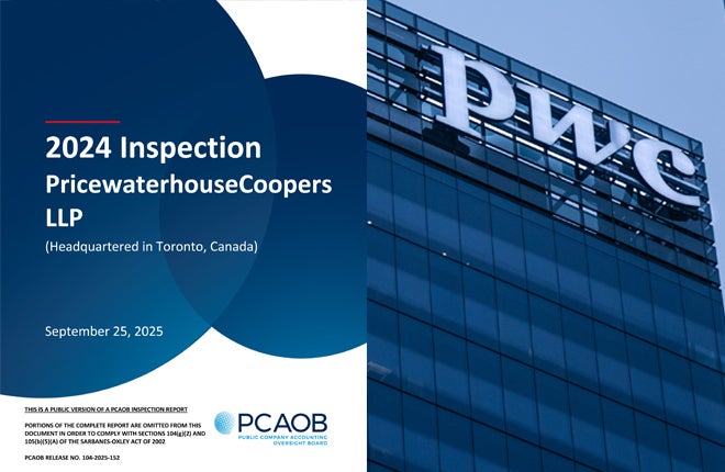 PCAOB inspection report: Almost half of PwC Canada audits included ...
