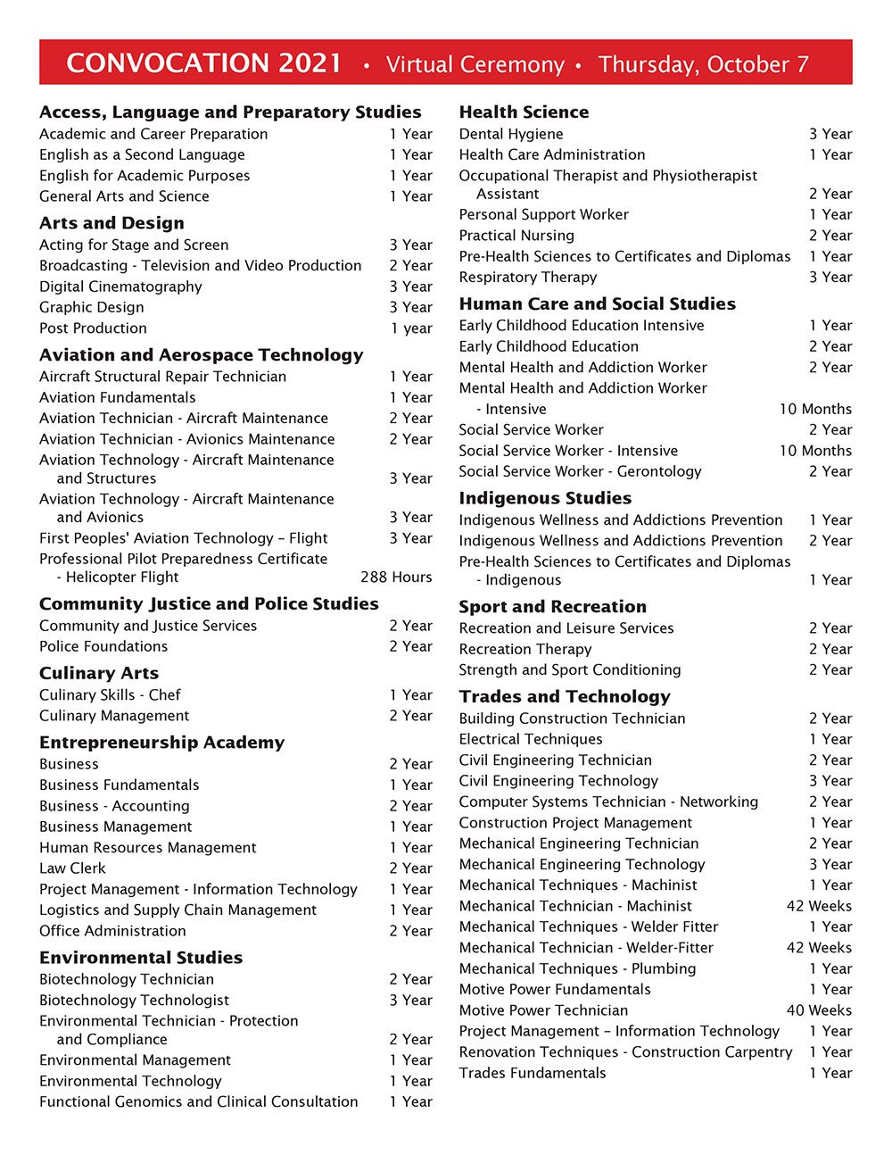 Virtual Convocation - Canadore College