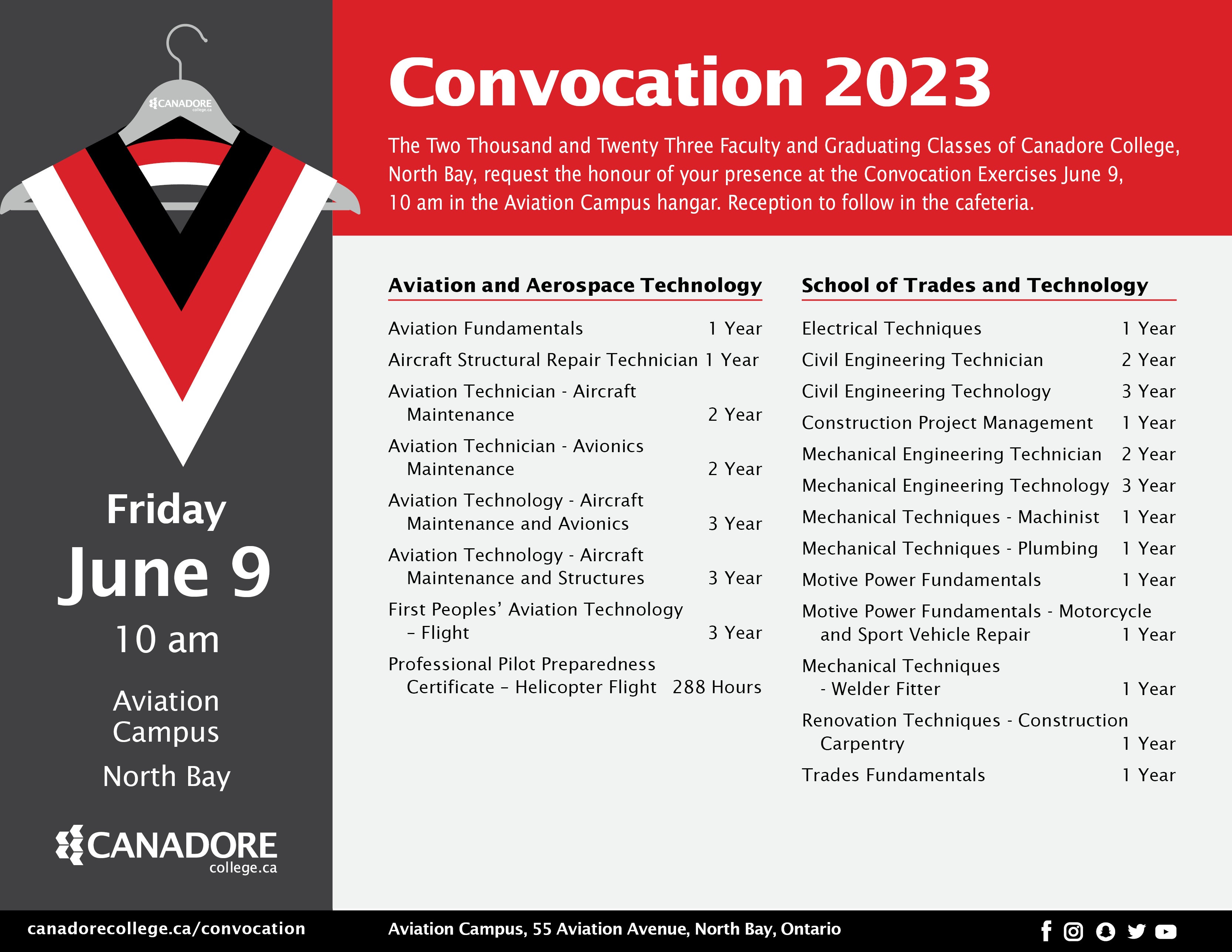 past ceremonies - Canadore College