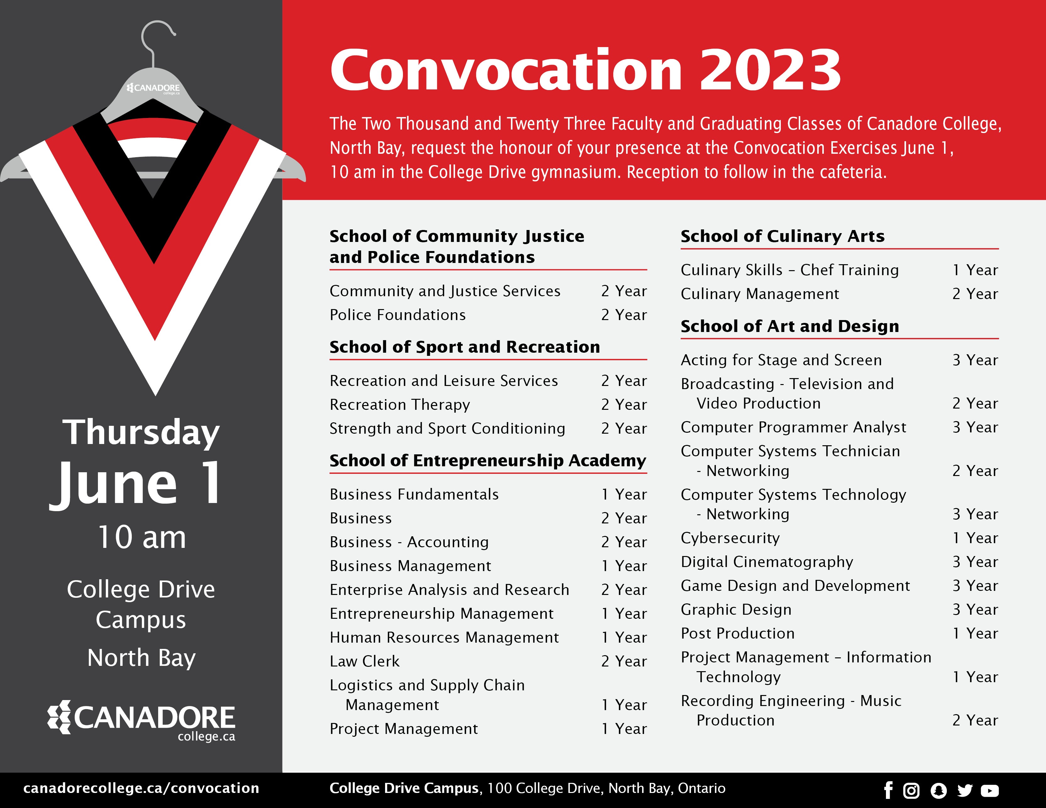 past ceremonies - Canadore College