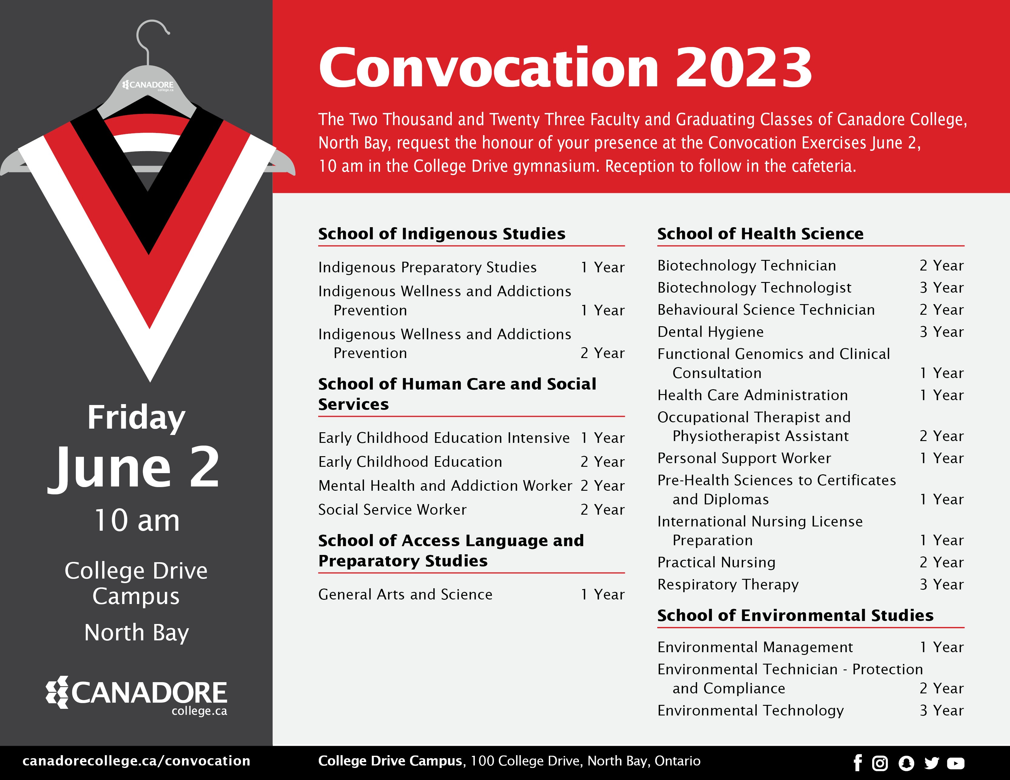 past ceremonies - Canadore College