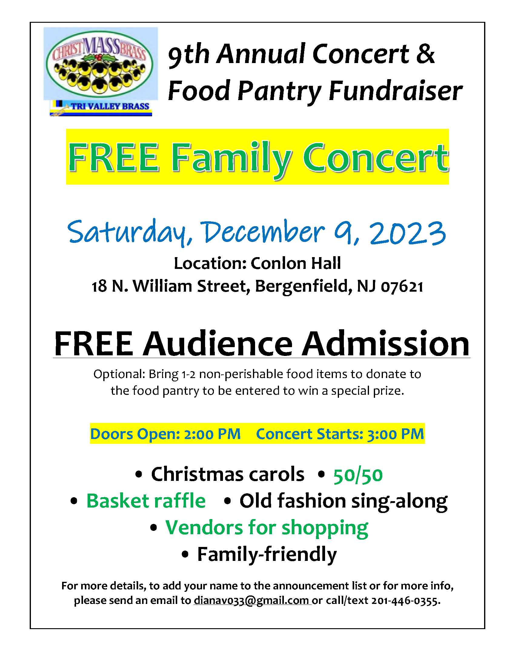 ChristMASS Brass - Free Family Concert & Craft Fair | NJ Kids