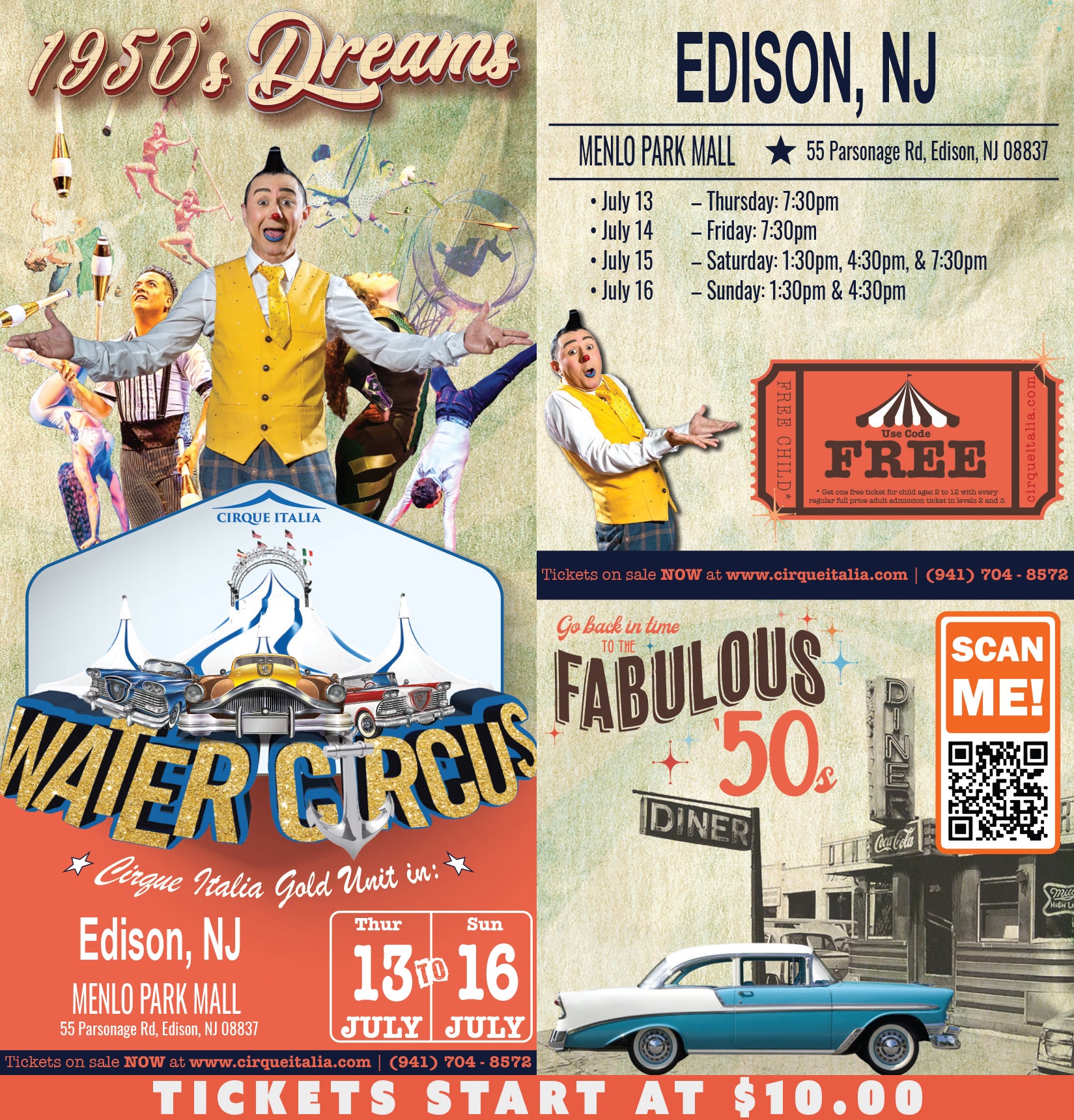 Cirque Italia Water Circus at Menlo Park Mall | NJ Kids