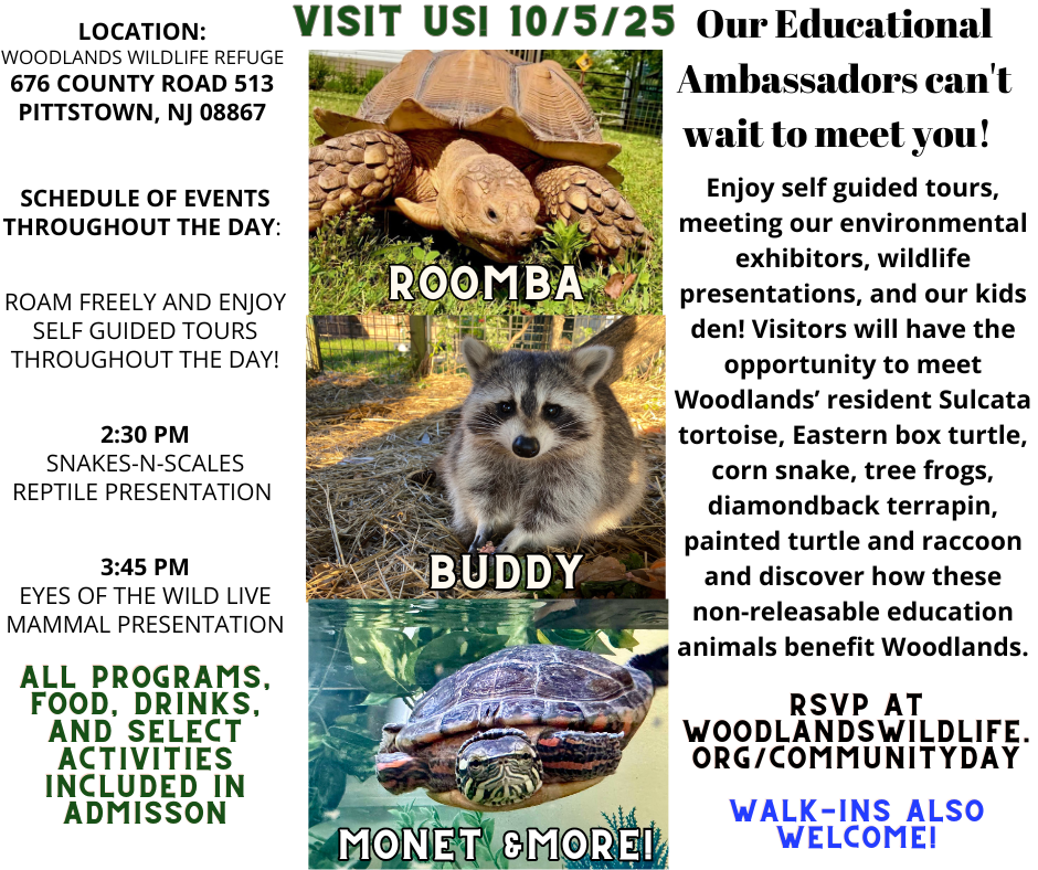 Woodlands Wildlife 13th Annual Community Day | NJ Kids