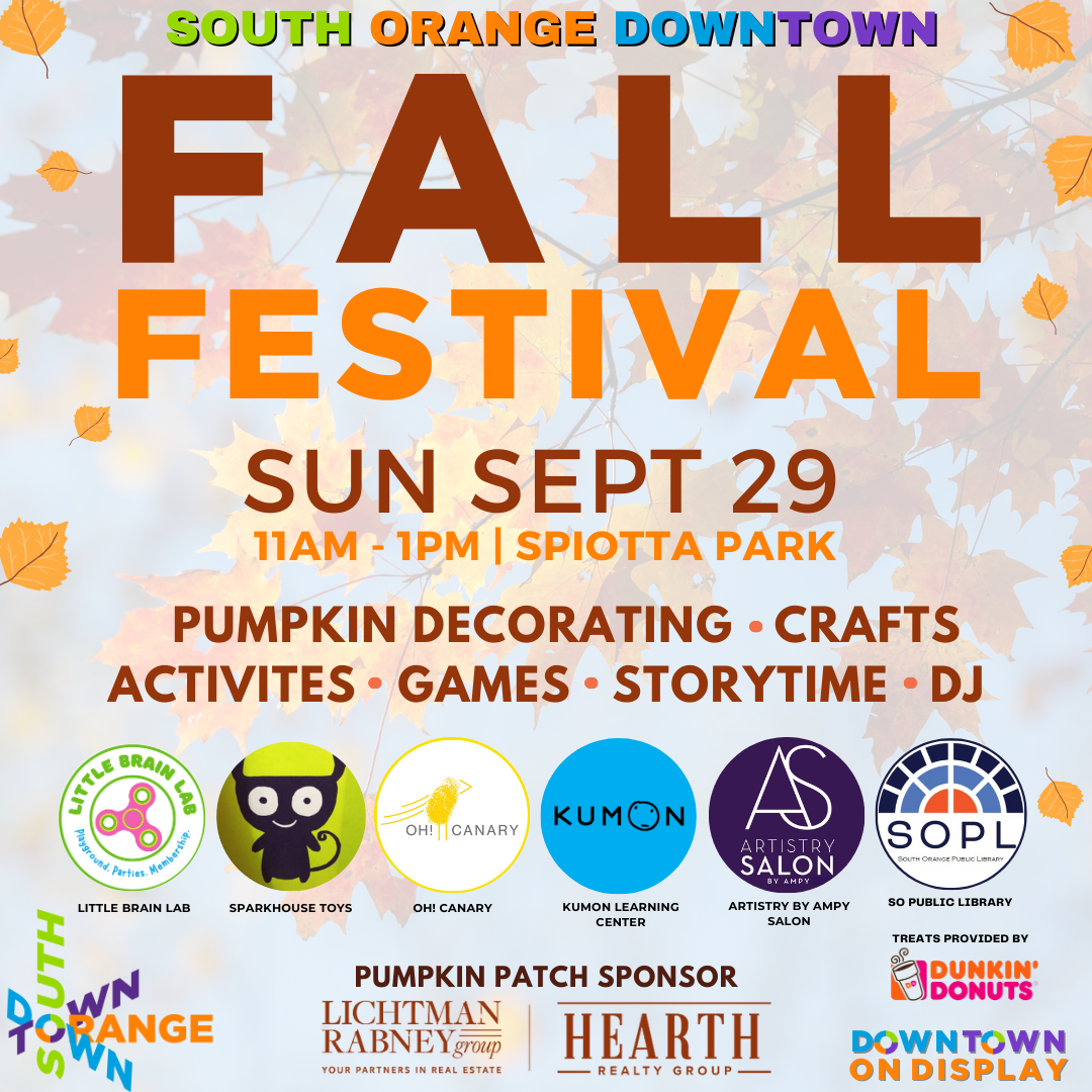 South Orange Downtown Fall Festival at Spiotta Park | NJ Kids