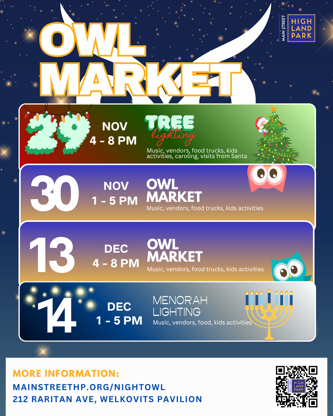 Highland Park’s Owl Holiday Craft Markets | NJ Kids