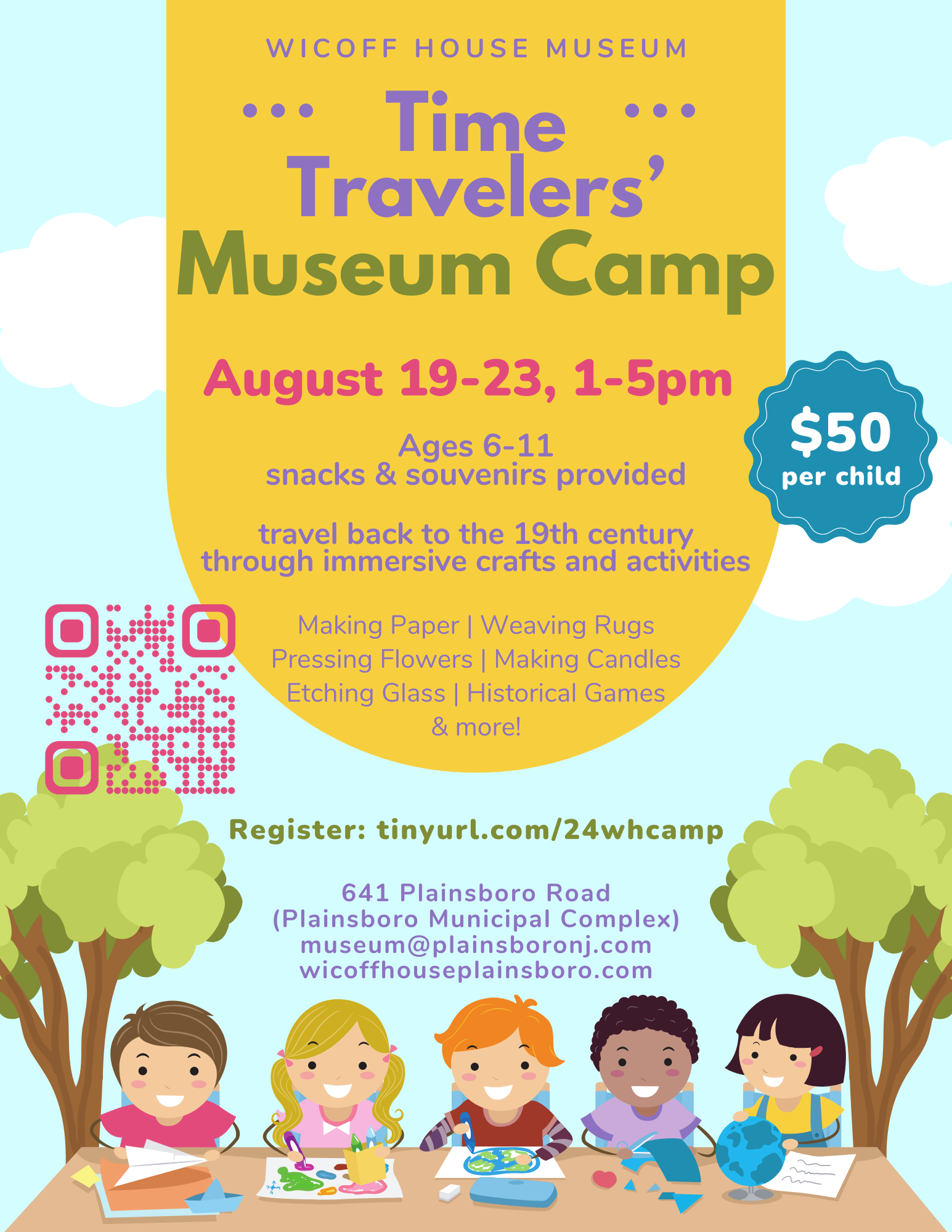 Time Travelers' Museum Camp at Wicoff House Museum | NJ Kids