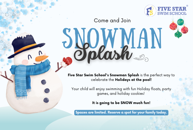 Snowman Splash - Holiday Party at Five Star Swim School East Hanover ...