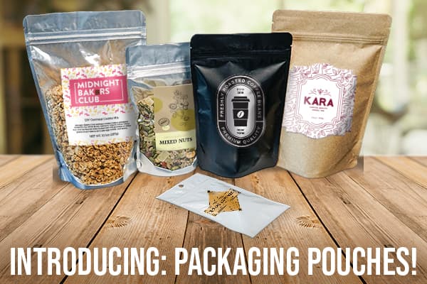 Introducing StickerYou's Packaging Pouches!