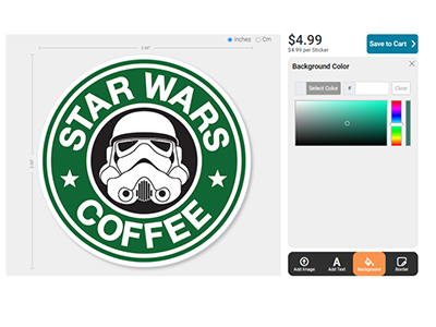How do I remove the white border around my sticker?
