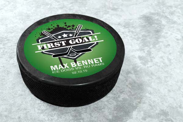 Hockey Puck Stickers | 100% Quality
