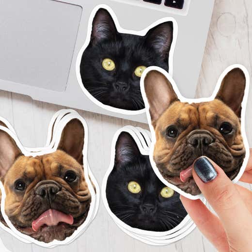 Custom Face Stickers | No Minimums, Order Just One