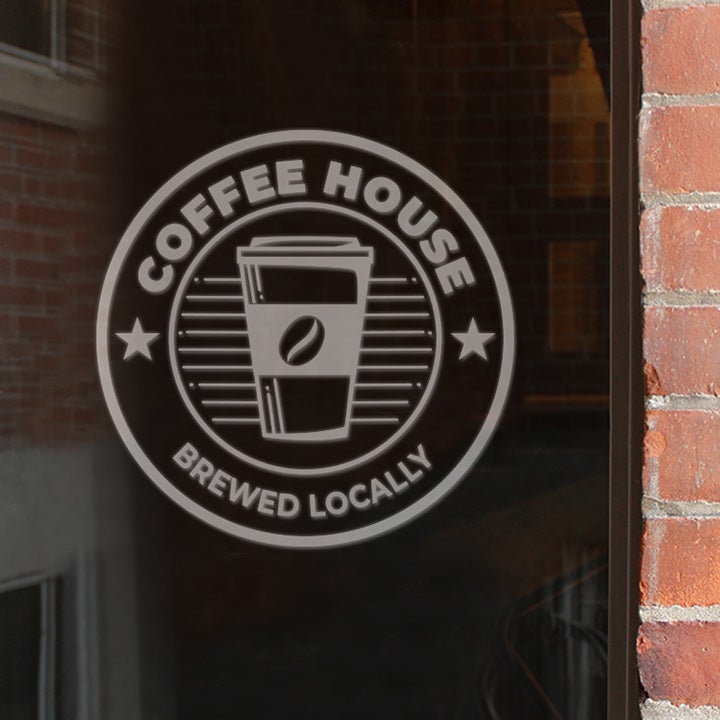 Custom Frosted Vinyl Window Graphic | Top Quality