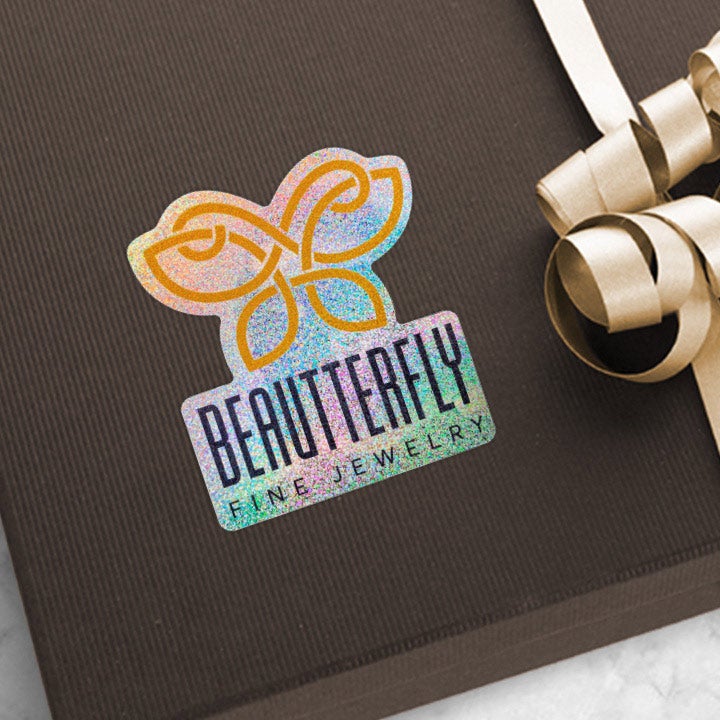 Custom Glitter Stickers | Durable & Easy To Apply