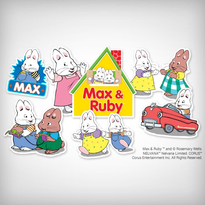 Custom Max & Ruby Stickers | Quality Stickers