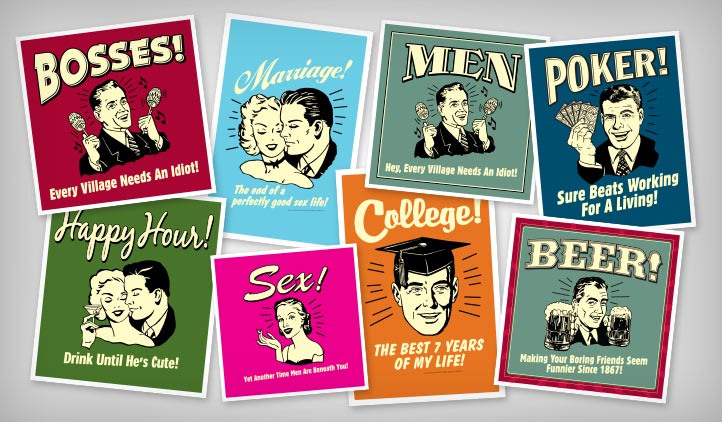 Retro Spoofs Stickers Art | StickerYou Products