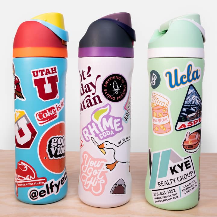 Custom Water Bottle Stickers | Highest Quality