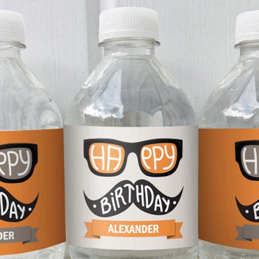 Custom Water Bottle Labels: Personalized Water Bottle Stickers | StickerYou