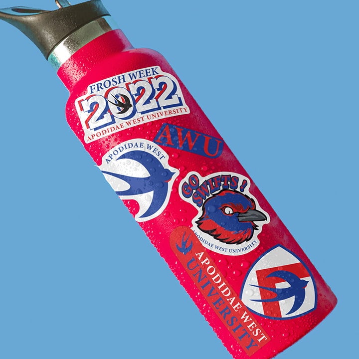 Custom Water Bottle Stickers | Highest Quality