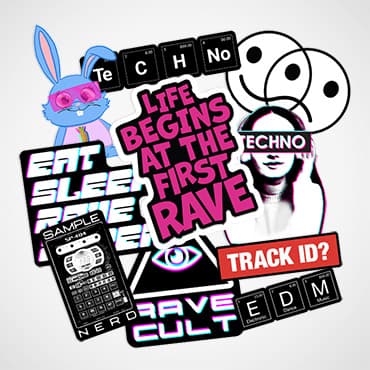 EDM Stickers: Order Custom Vinyl EDM Sticker Designs Online