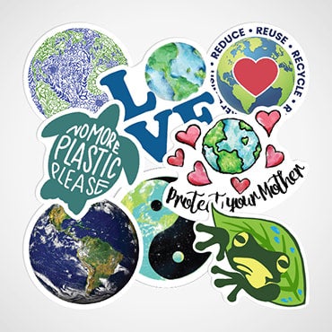 Earth Day Stickers | The Best Quality
