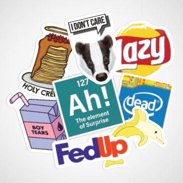 Funny Stickers: Order Custom Vinyl Funny Sticker Designs Online