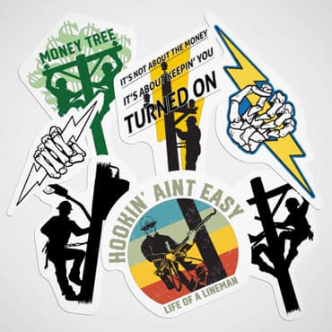 Lineman Stickers | The Best Quality