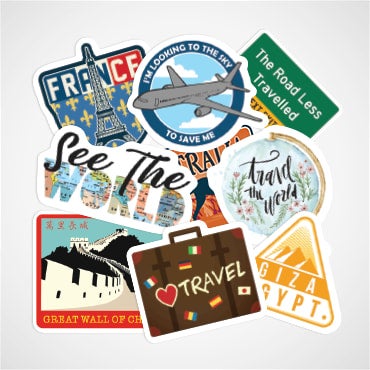 Travel Stickers: Order Custom Vinyl Travel Sticker Designs Online