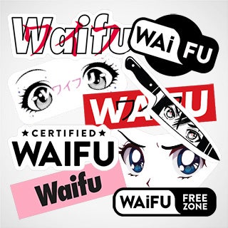 Waifu Stickers: Order Custom Vinyl Waifu Sticker Designs Online