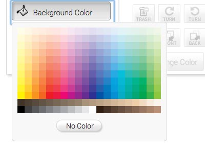 How do I change the background on my custom design?